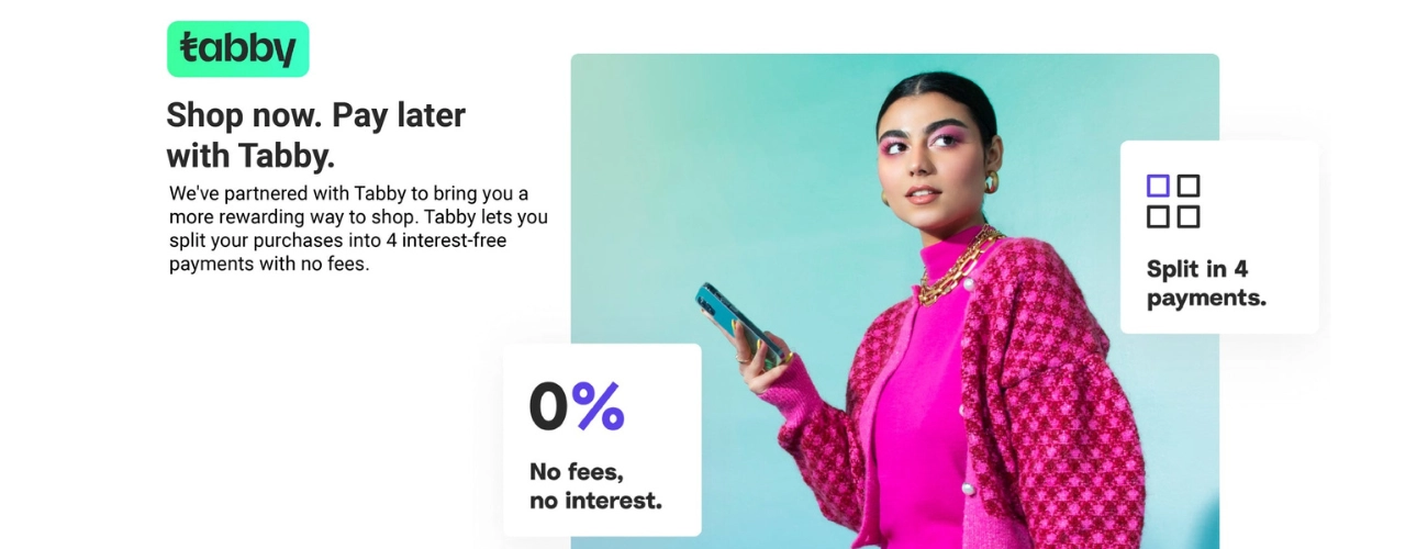 Shop Now, Pay Later with Tabby | 4 Payments at 2USE